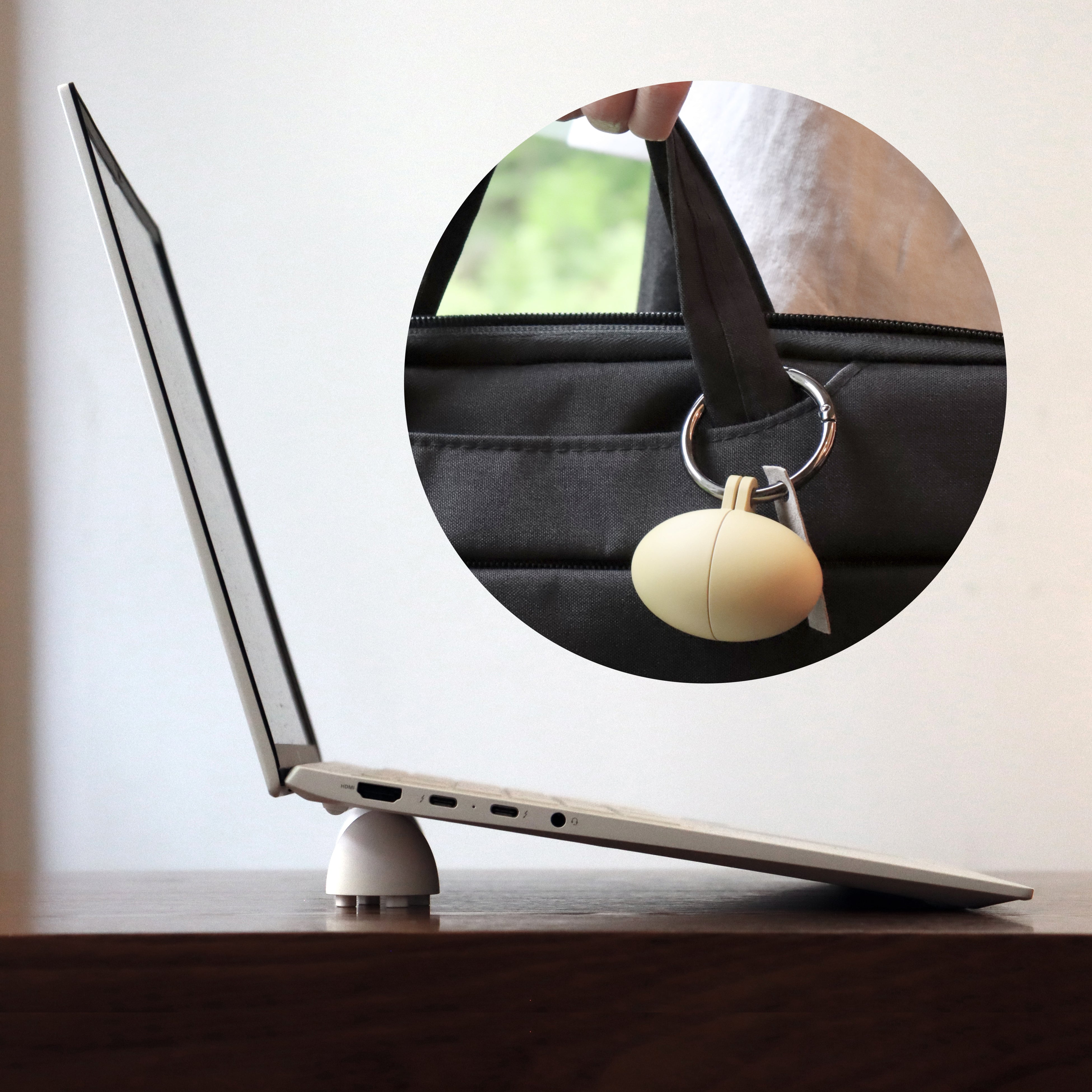[2set] Egg Keyring stand of laptop – be[2]webo
